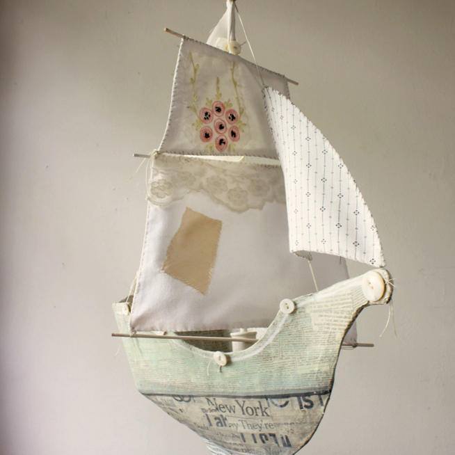 paper mache ships : pdf pattern – ann wood handmade