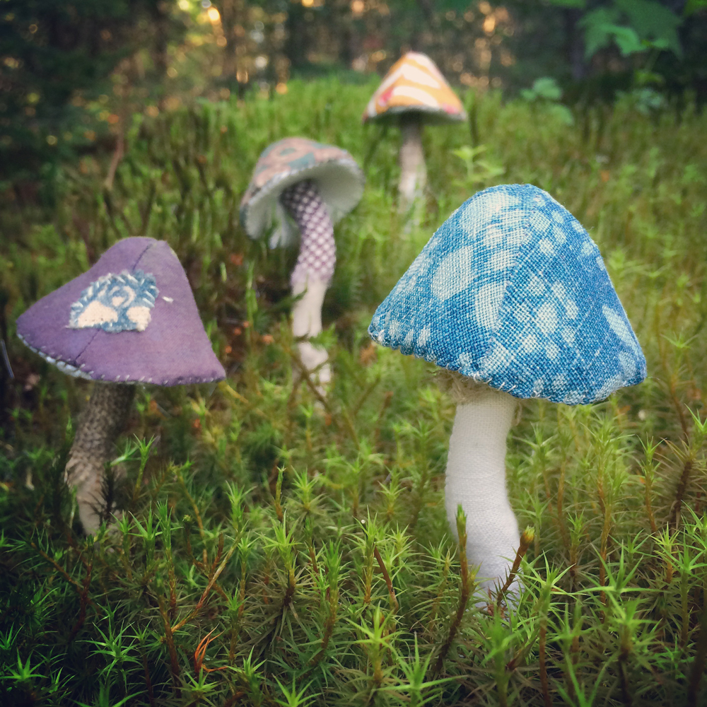 Pixie Toadstools And Mr Cups Ann Wood Handmade